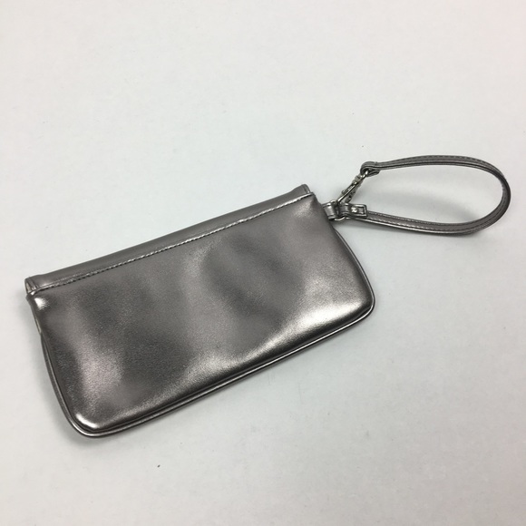Victoria's Secret | Bags | Victorias Secret Silver Wristlet Clutch ...